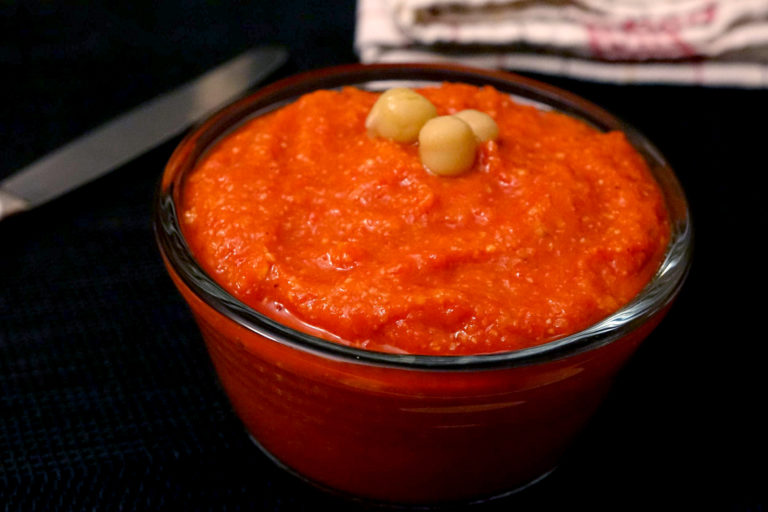 Crème de poivron aux pois chiches (tartinade, dip ou sauce pour des ...